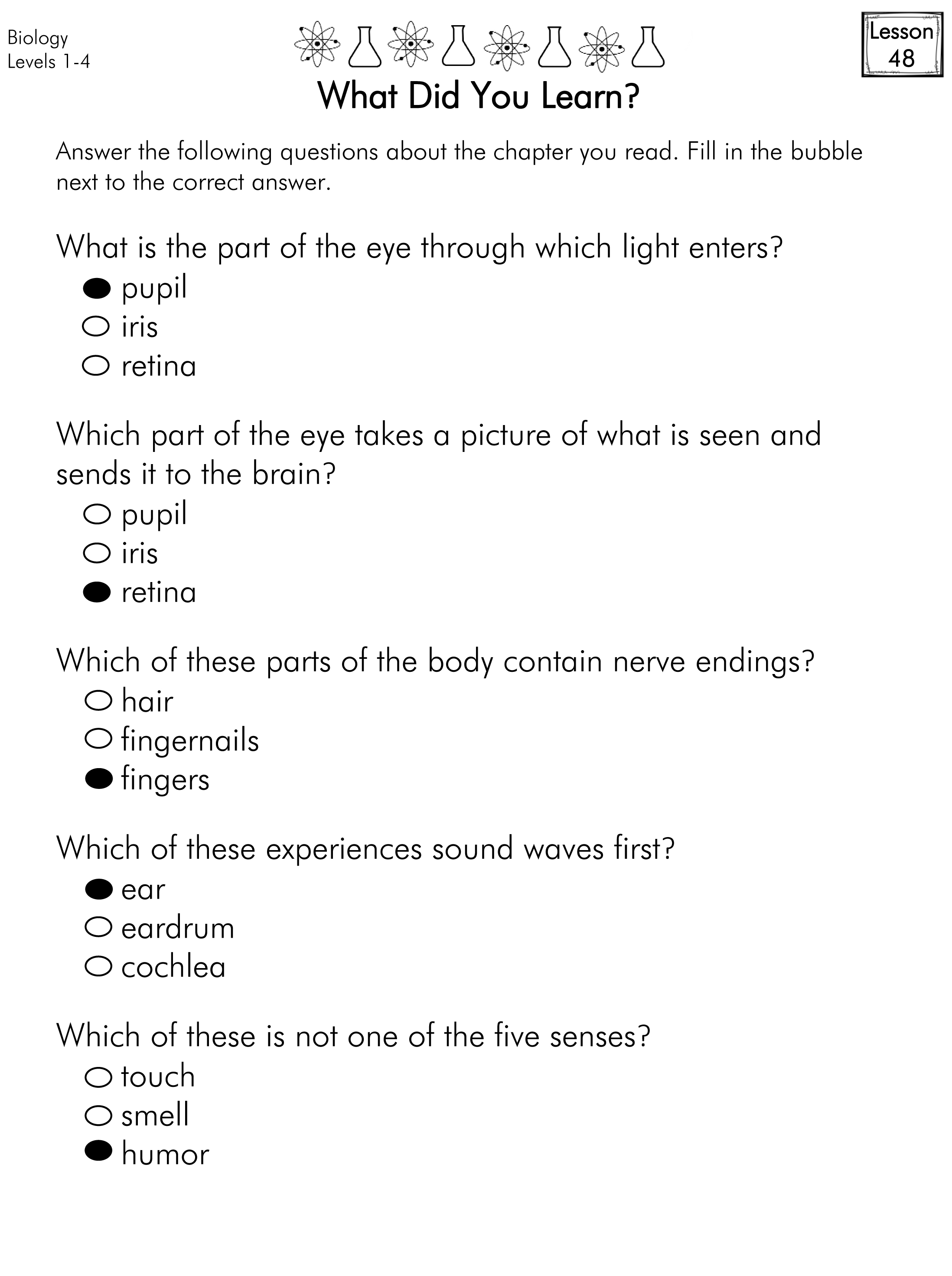 Biology L Answers Lesson 48-1 – Easy Peasy All-in-One Homeschool