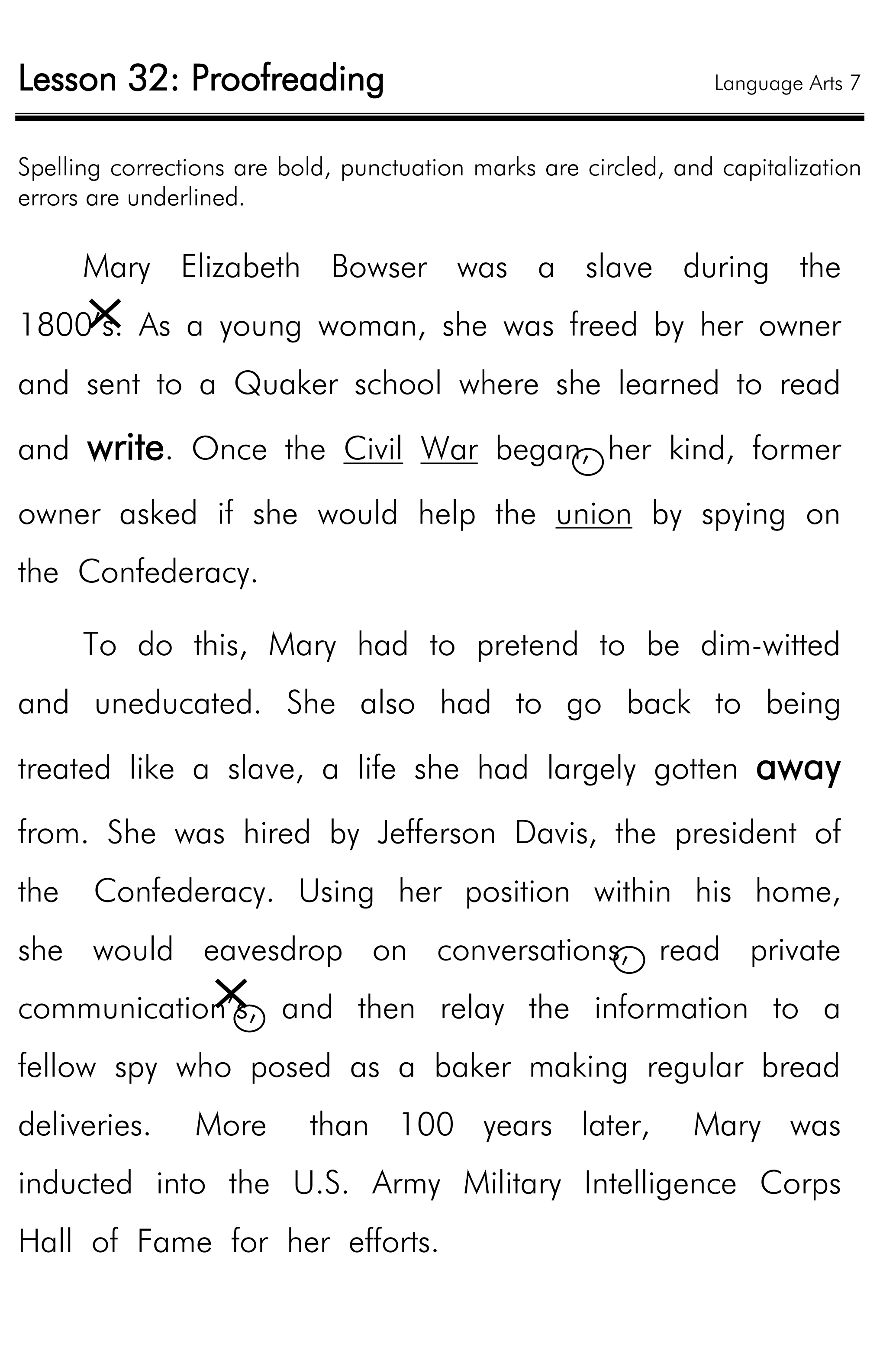 LA 7 Answers Lesson 32 – Easy Peasy All-in-One Homeschool
