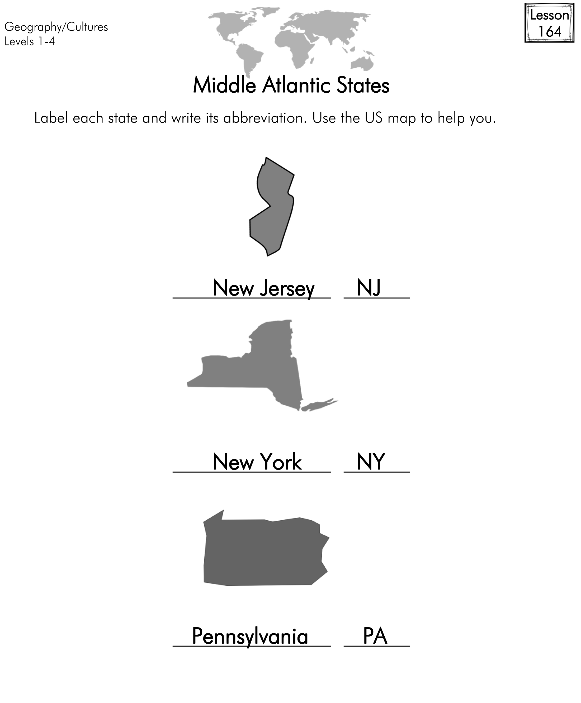 Geography 1-4 Answers Lesson 164 – Easy Peasy All-in-One Homeschool
