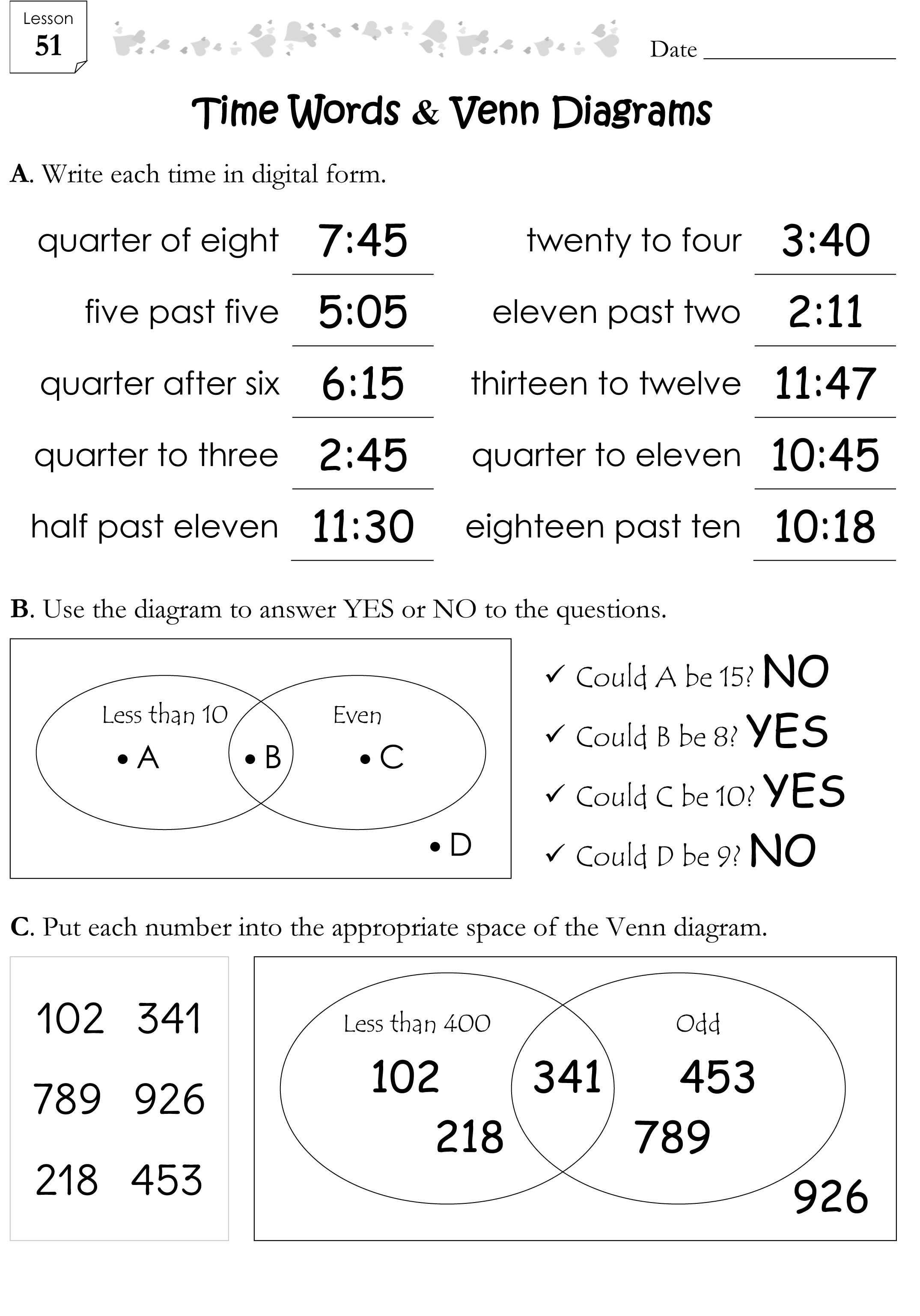 ep-math-3-printables-answers lesson 51 – Easy Peasy All-in-One Homeschool