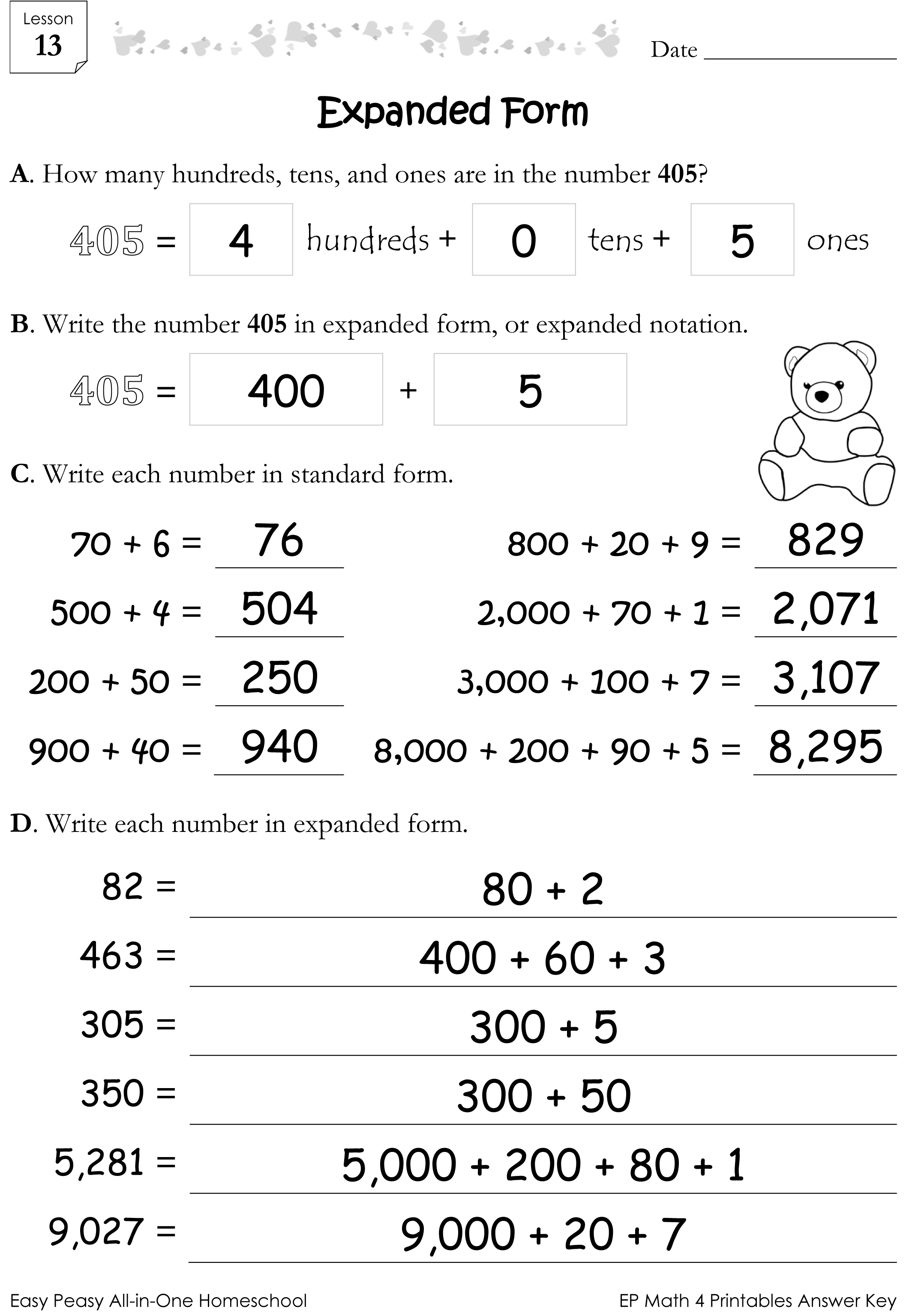 ep-math-4-printables-answers lesson 13 – Easy Peasy All-in-One Homeschool
