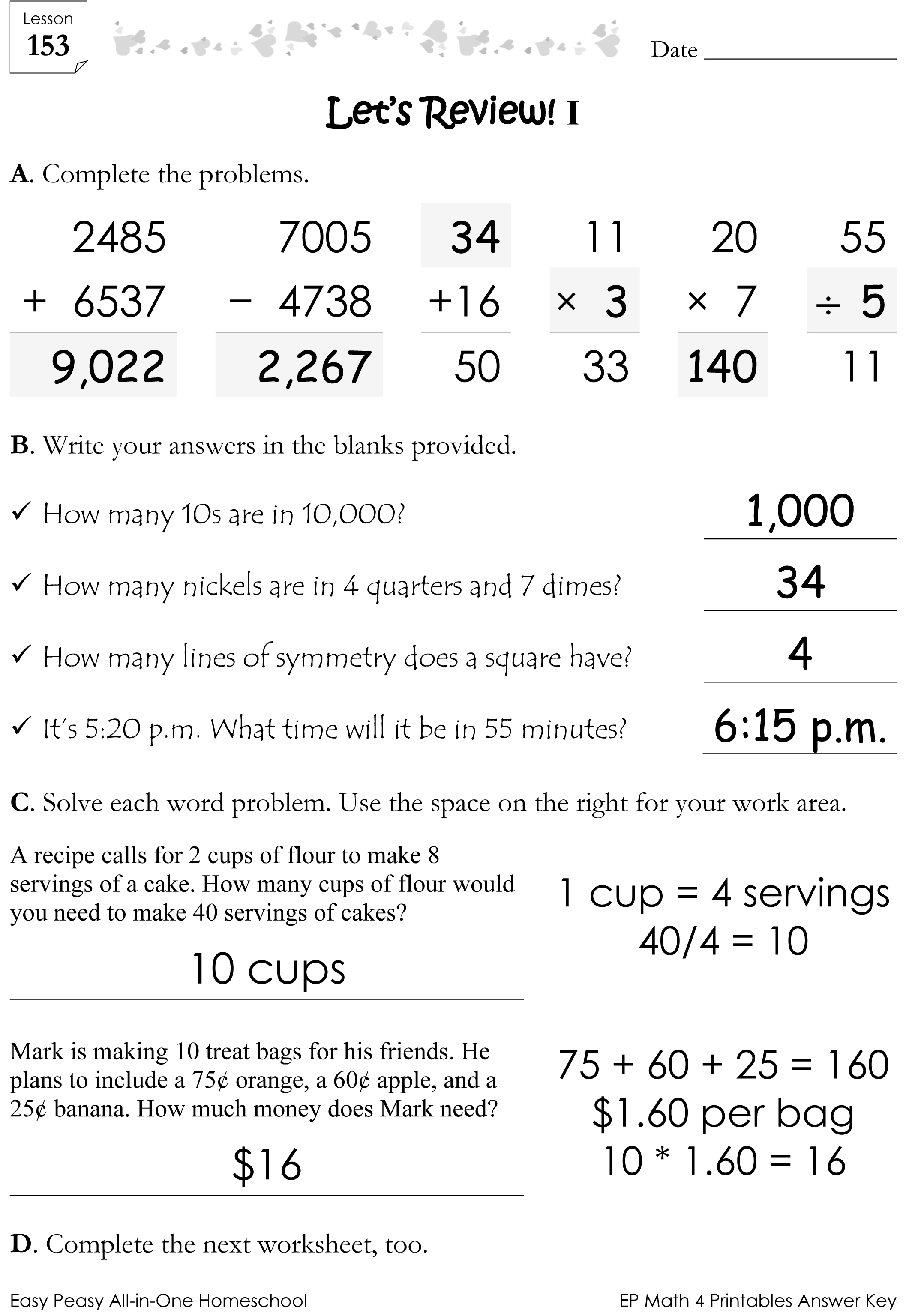 ep-math-4-printables-answers lesson 153 – Easy Peasy All-in-One Homeschool