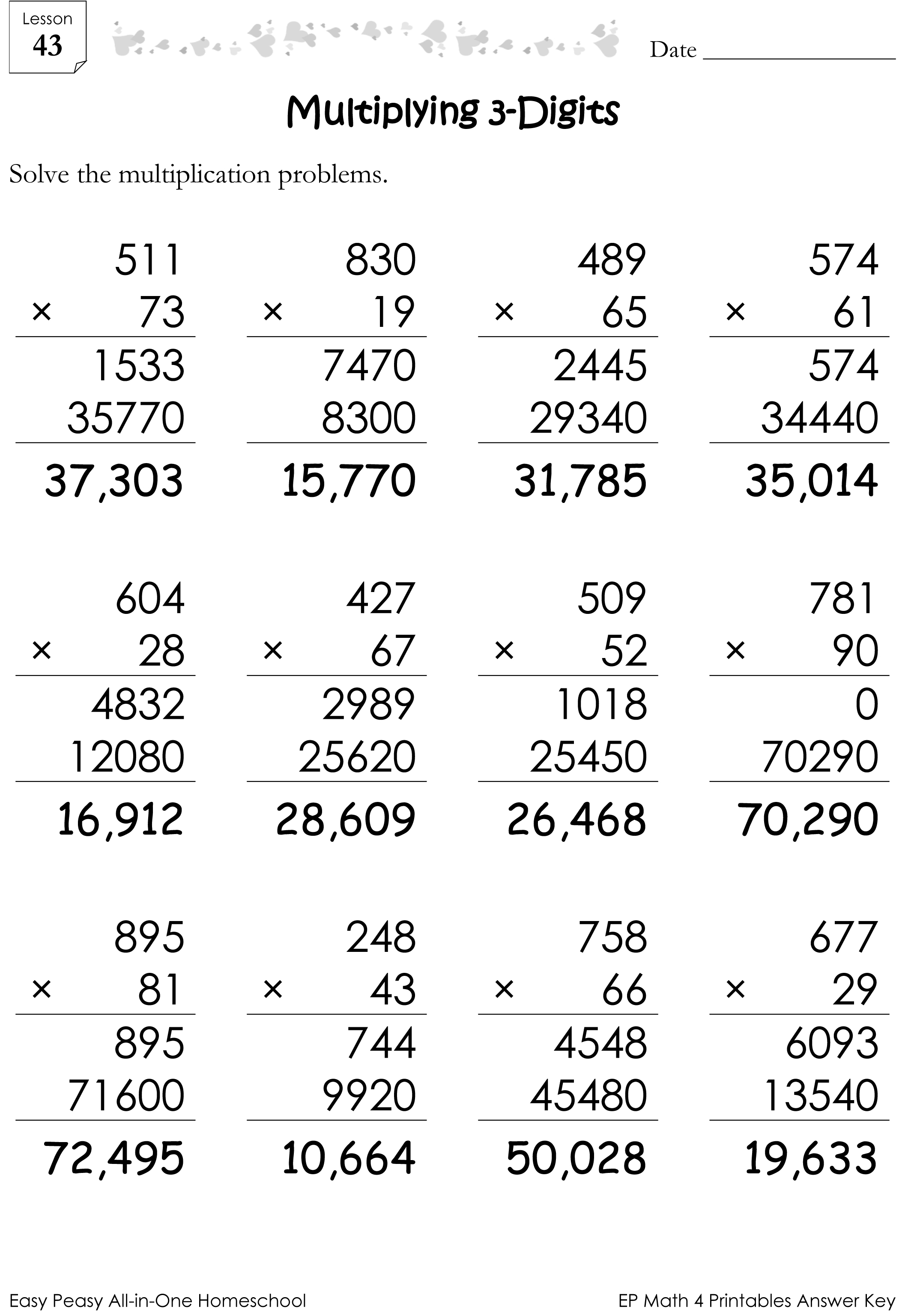 ep-math-4-printables-answers lesson 43 – Easy Peasy All-in-One Homeschool