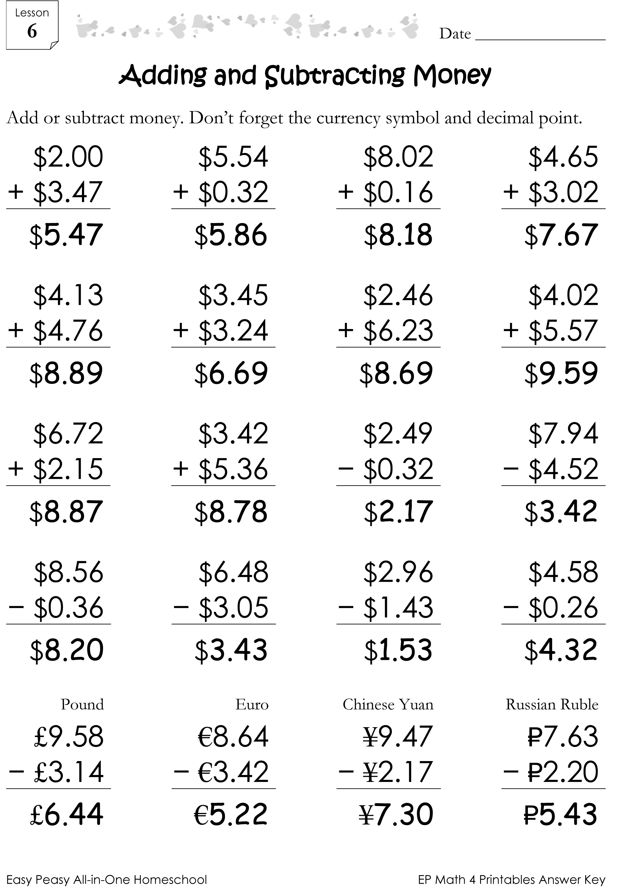 ep-math-4-printables-answers lesson 6 – Easy Peasy All-in-One Homeschool