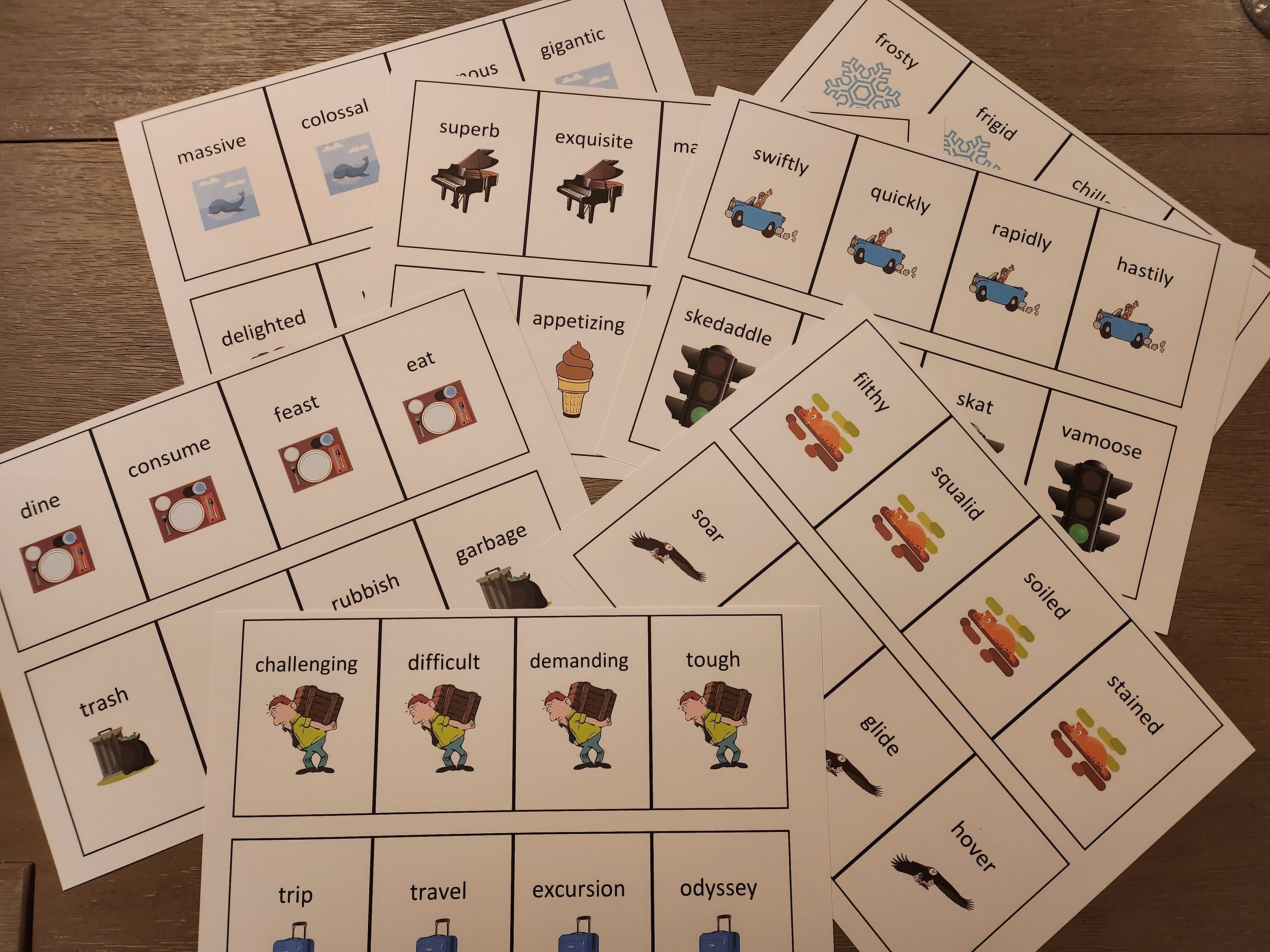 cards on display – Easy Peasy All-in-One Homeschool